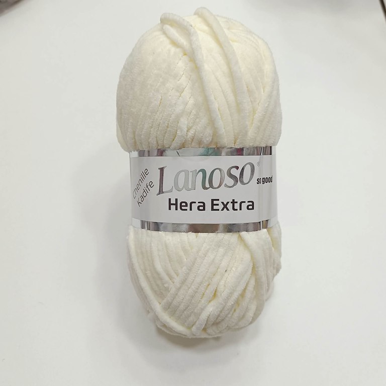 Lanoso Hera extra chenille ivory 901