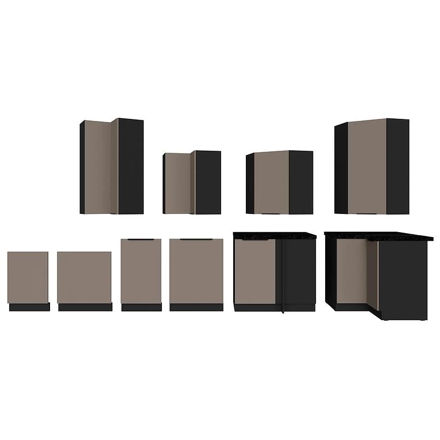 Kuhinjski ormar Aria-Ta/Bl Anti Fingerprint 80 Nagu-36 1f