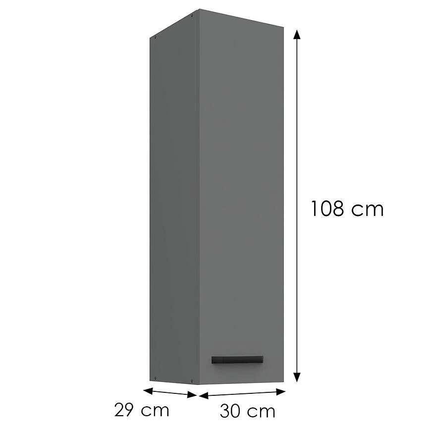 Kuhinjski ormaric Nessa antracit 30G-108 1F
