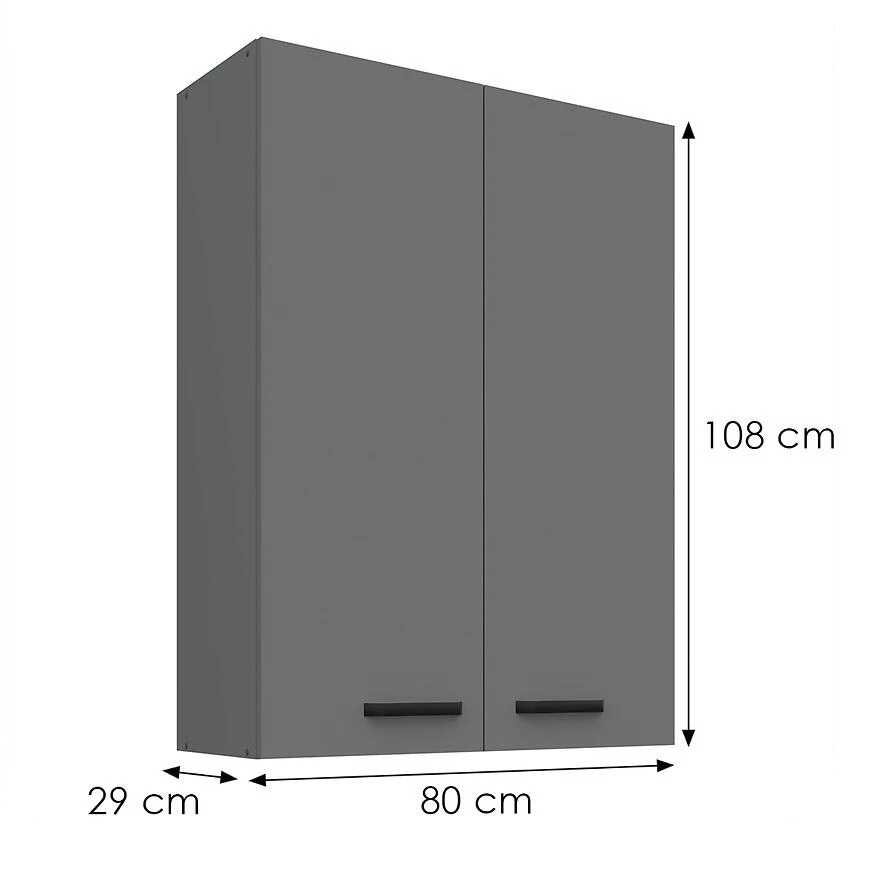 Kuhinjski ormaric Nessa antracit 80G-108 2F