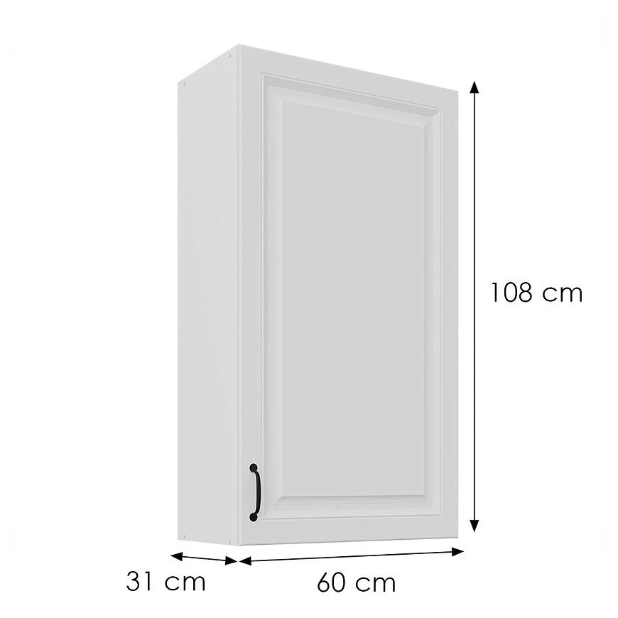 Stilo kuhinjski ormaric beli mat/beli 60G-108 1F