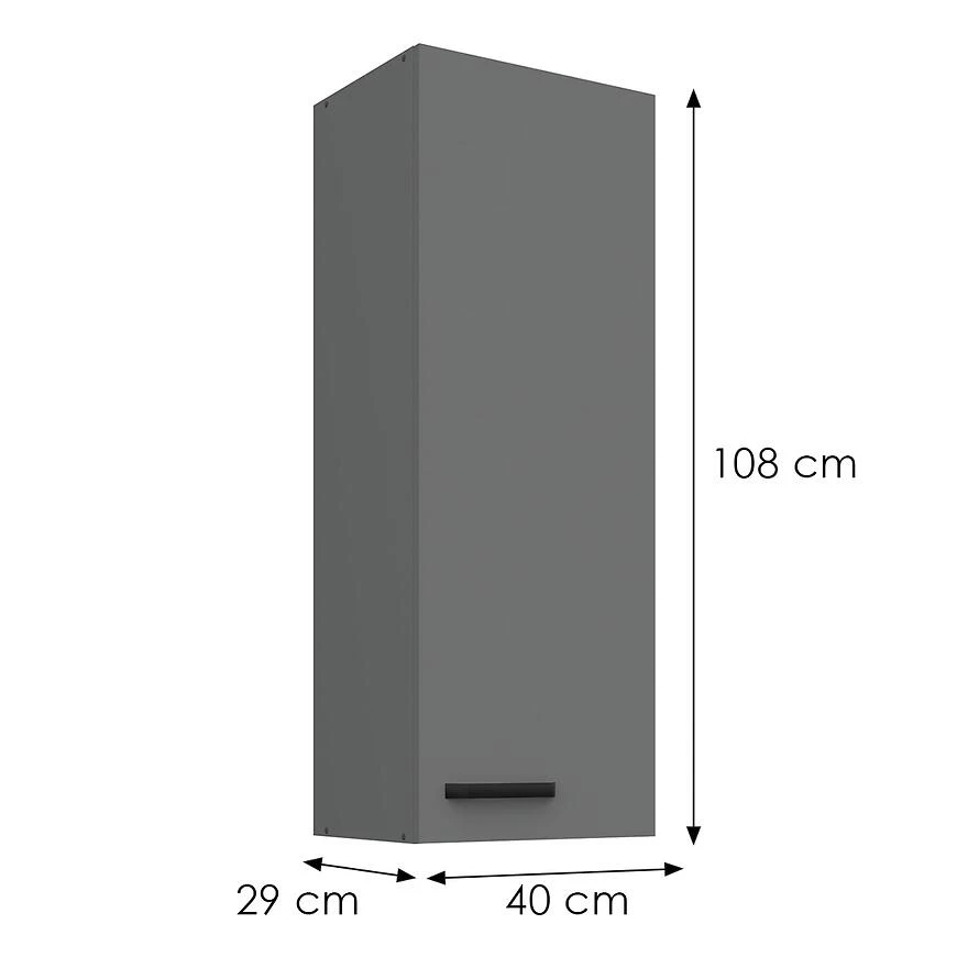 Kuhinjski ormaric Nessa antracit 40G-108 1F