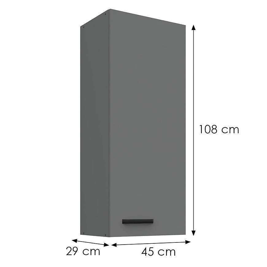 Kuhinjski ormaric Nessa antracit 45G-108 1F
