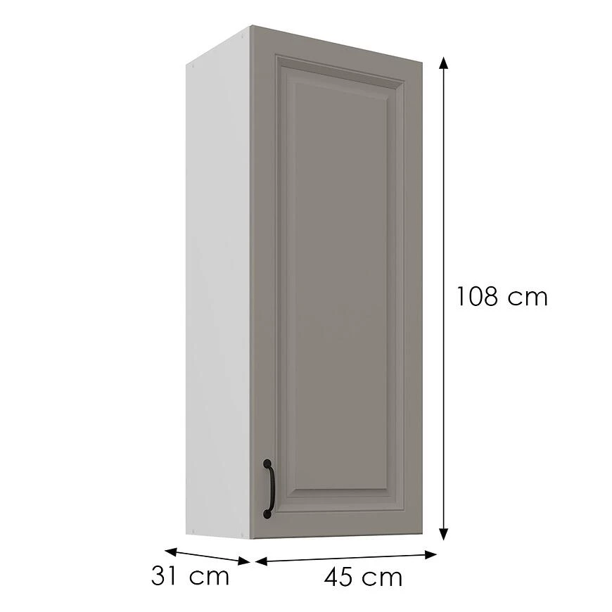 Stilo kuhinjski ormaric glineno sivo/belo 45G-108 1F