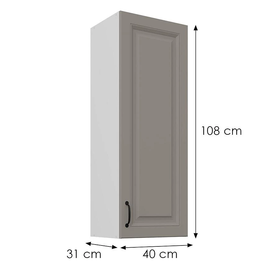 Stilo kuhinjski element glineno siva/bela 40G-108 1F