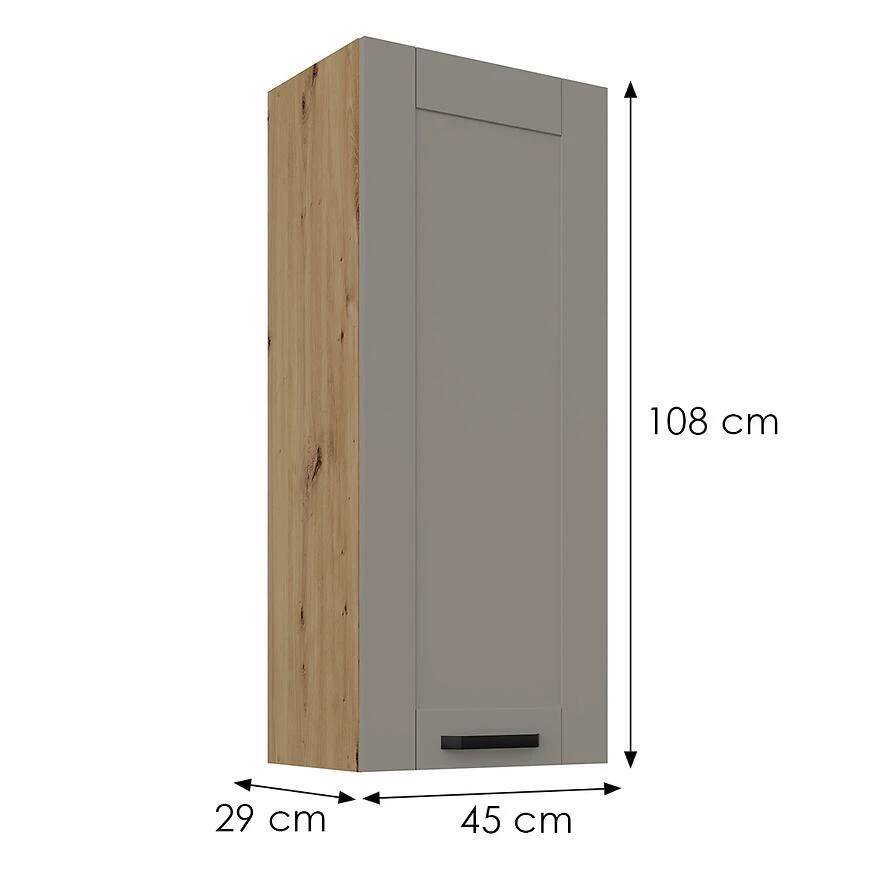 Luna glineno sivi/zanatski kuhinjski ormaric 45G-108 1F