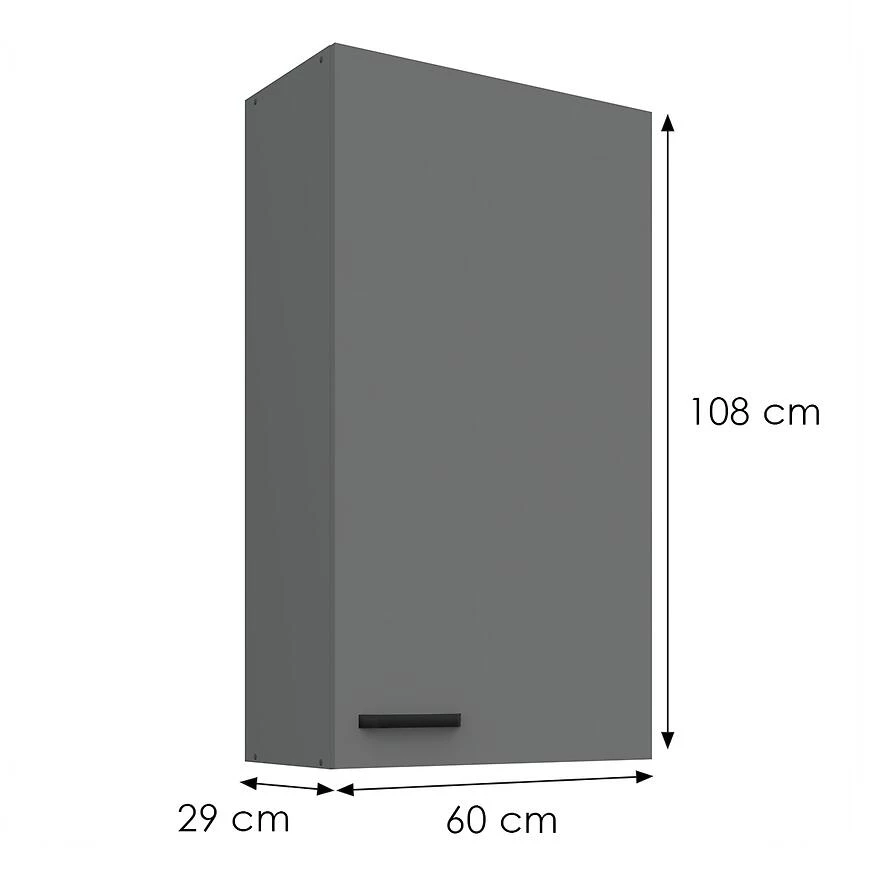 Kuhinjski ormaric Nessa antracit 60G-108 1F