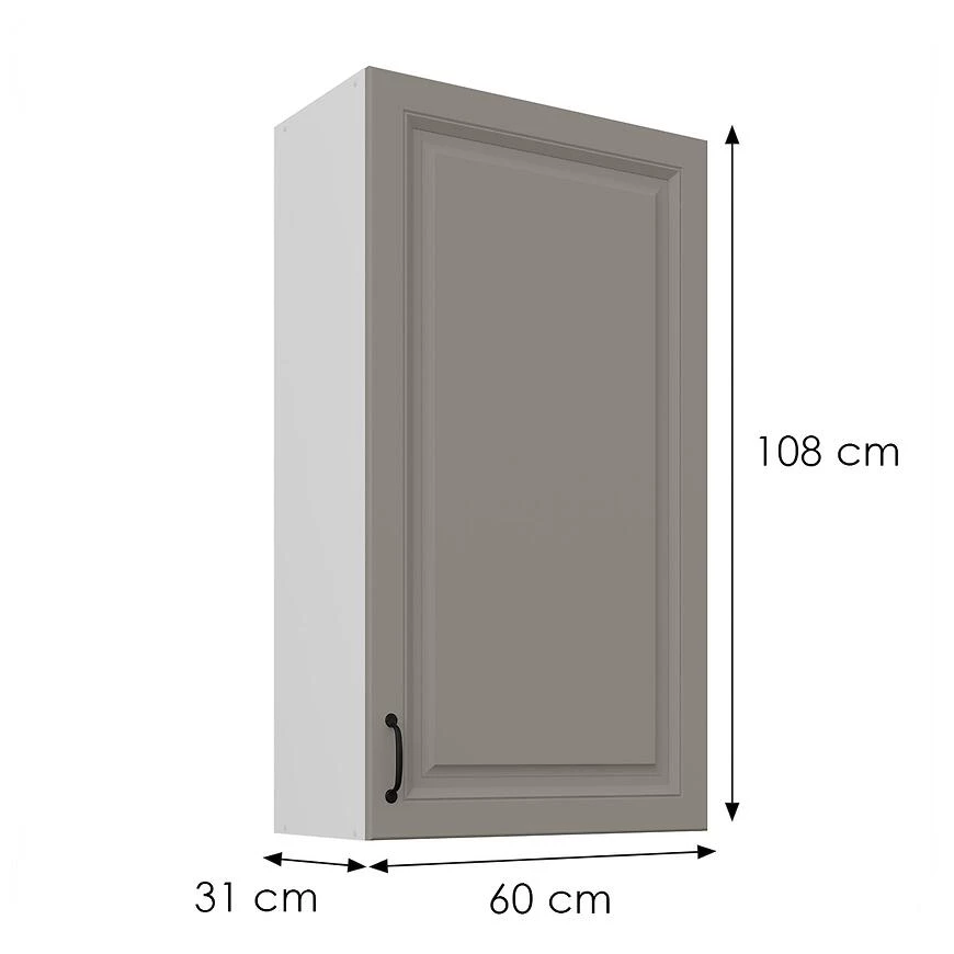 Stilo kuhinjski ormaric glineno siva/bela 60G-108 1F