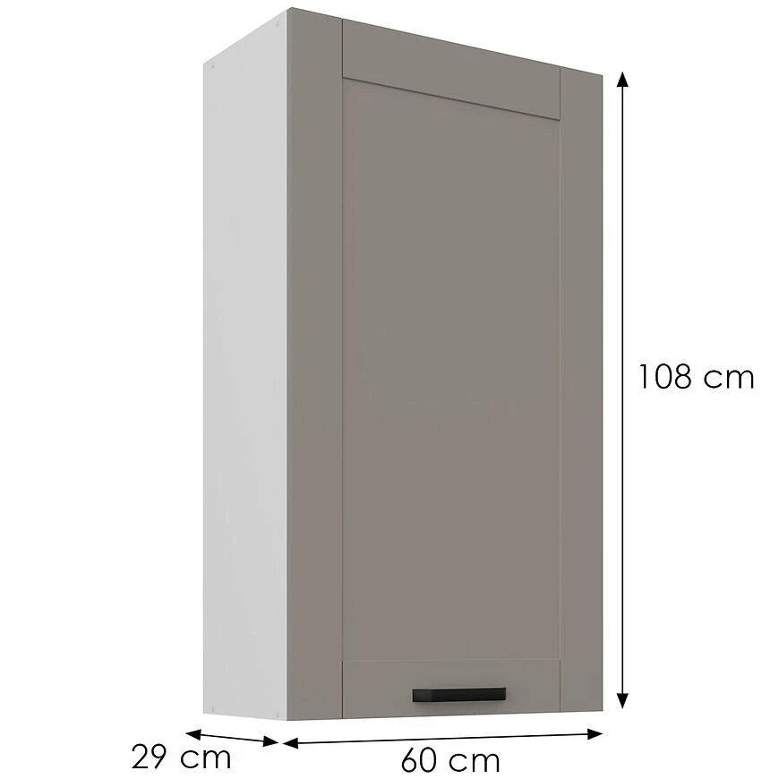 Luna kuhinjski ormaric glineno siva/bela 60G-108 1F