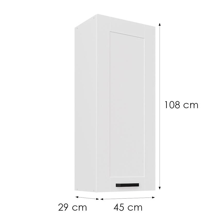 Luna kuhinjski ormaric mat bela/bela 45G-108 1F