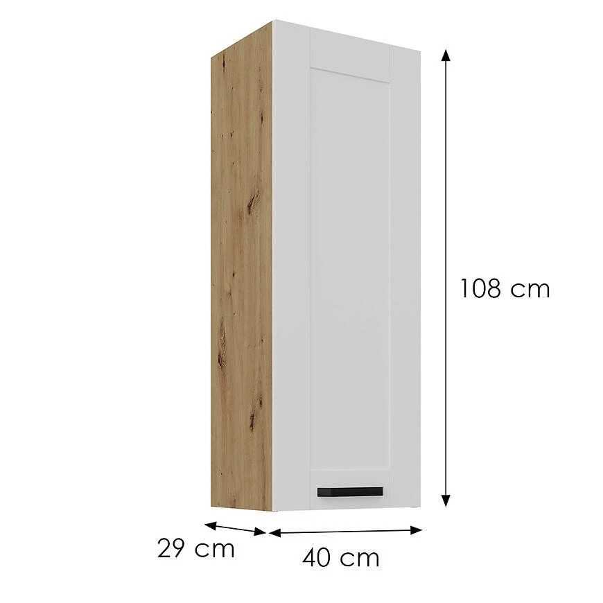 Luna kuhinjski ormaric mat beli/artisan 40G-108 1F