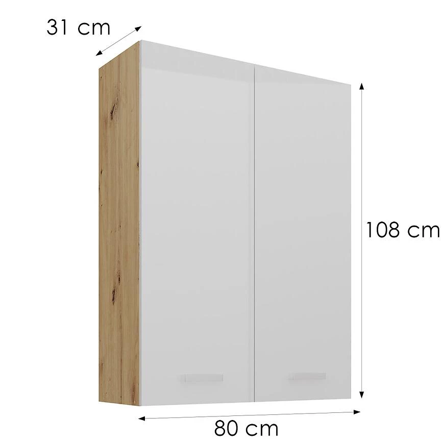 Kuhinjski ormaric Artisan beli 80G-108 2F