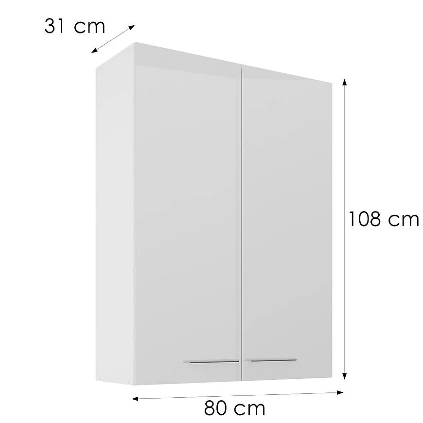 Lara kuhinjski ormaric beli 80G-108 2F