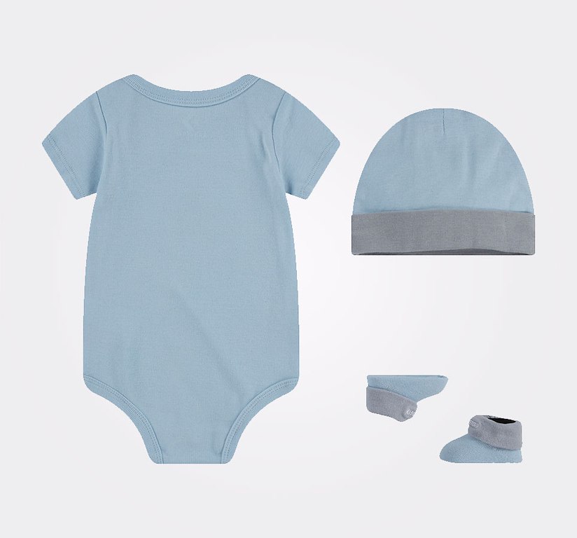 Converse Classic Chuck Patch Bodysuit, Hat, And Booties Set