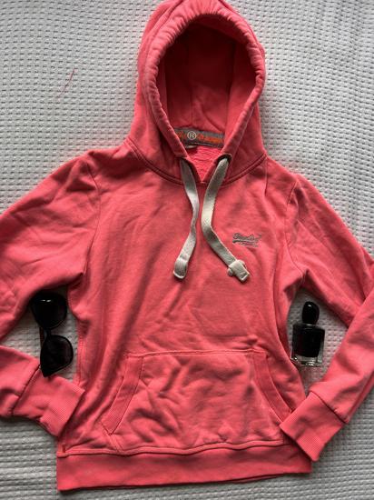 SUPERDRY ORIGINAL roze duks sa kapuljacom M