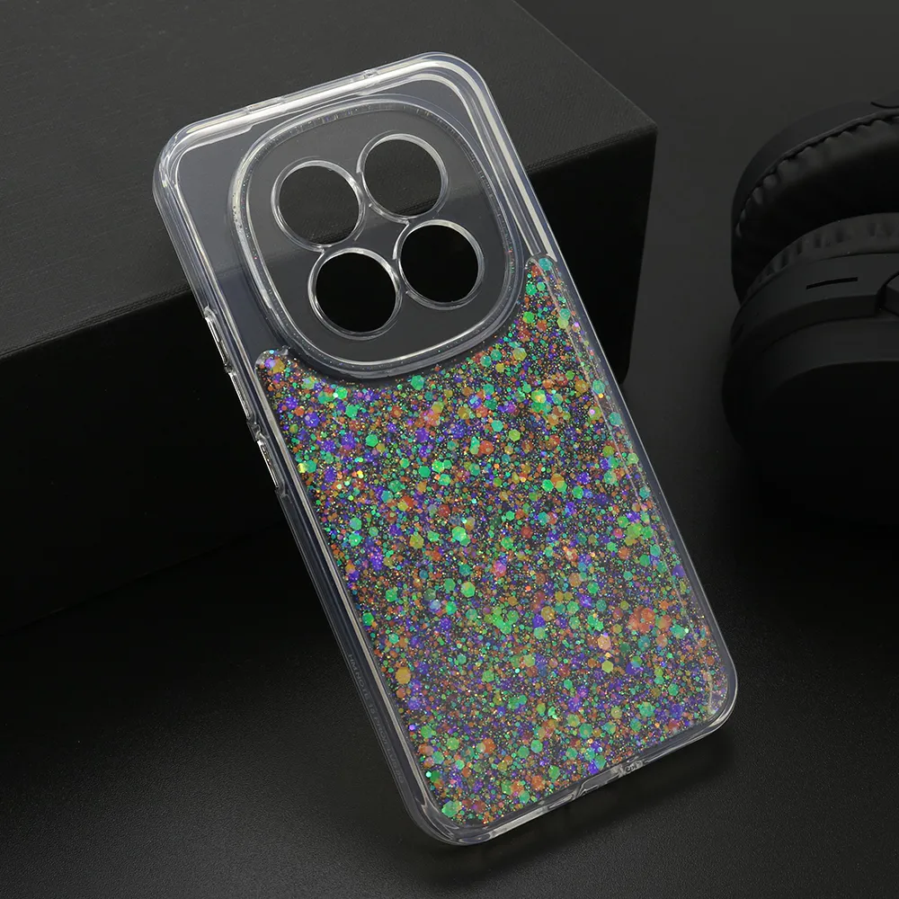 Futrola CRYSTAL GLOW za Xiaomi Redmi Note 15 5G srebrna