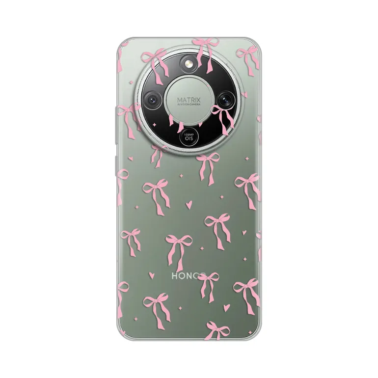 Maska Silikonska Print Skin za Honor Magic 8 Lite Cute Bow
