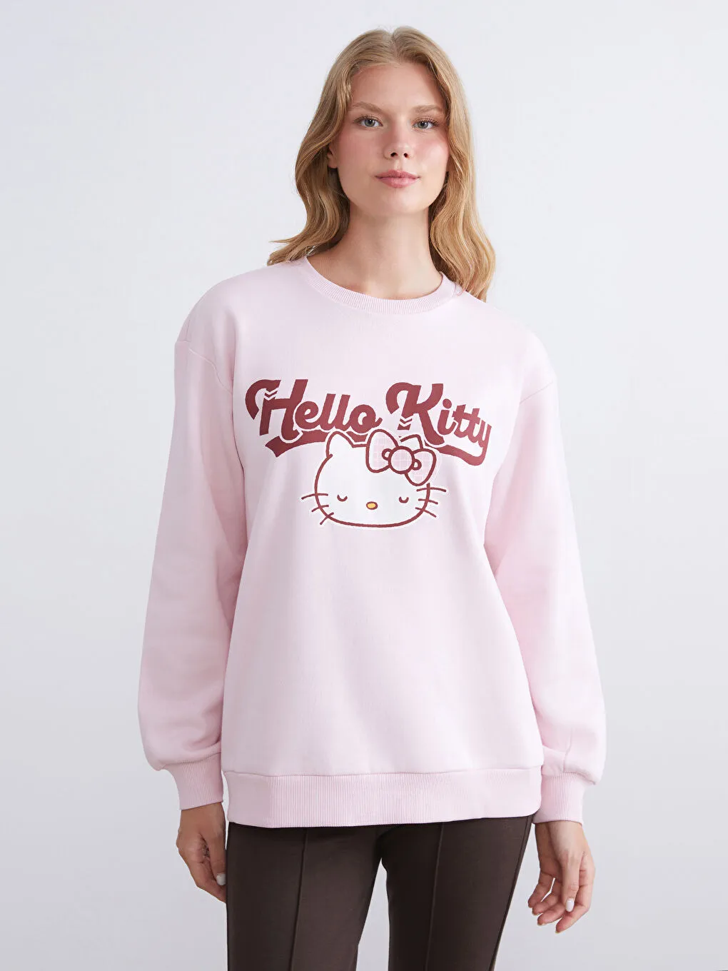 XSIDE Hello Kitty Štampana Prevelika Ženska Debela Dukserica
