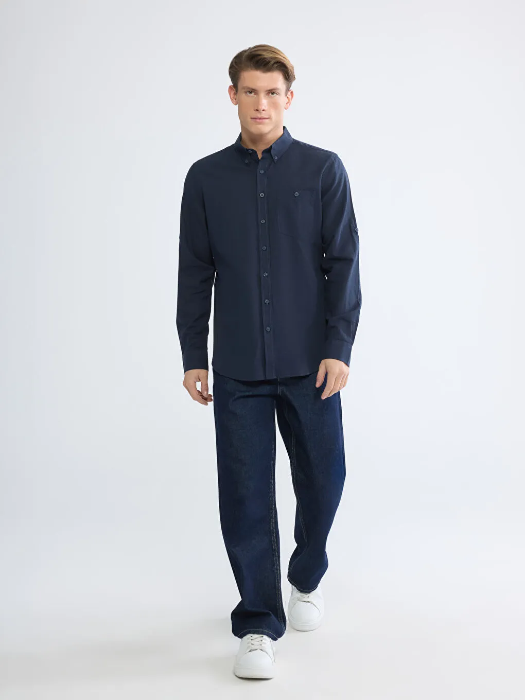 LCWAIKIKI Classic Košulja Od Mešavine Lana Regularnog Kroja Za Muškarce