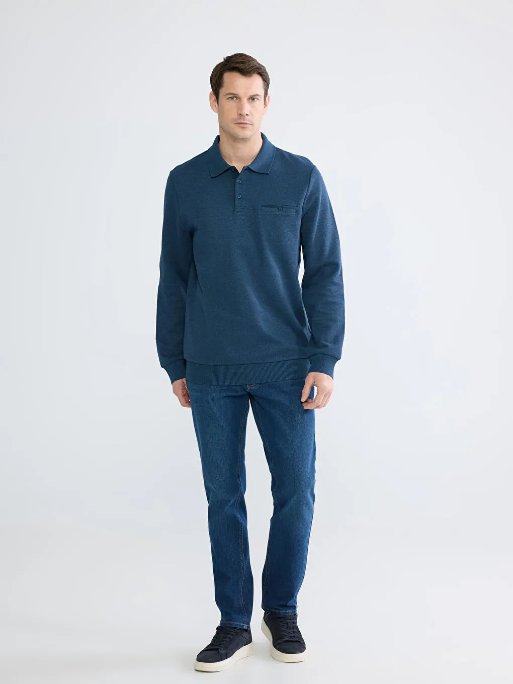 LCWAIKIKI Classic Dukserica Sa Polo Kragnom Za Muškarce