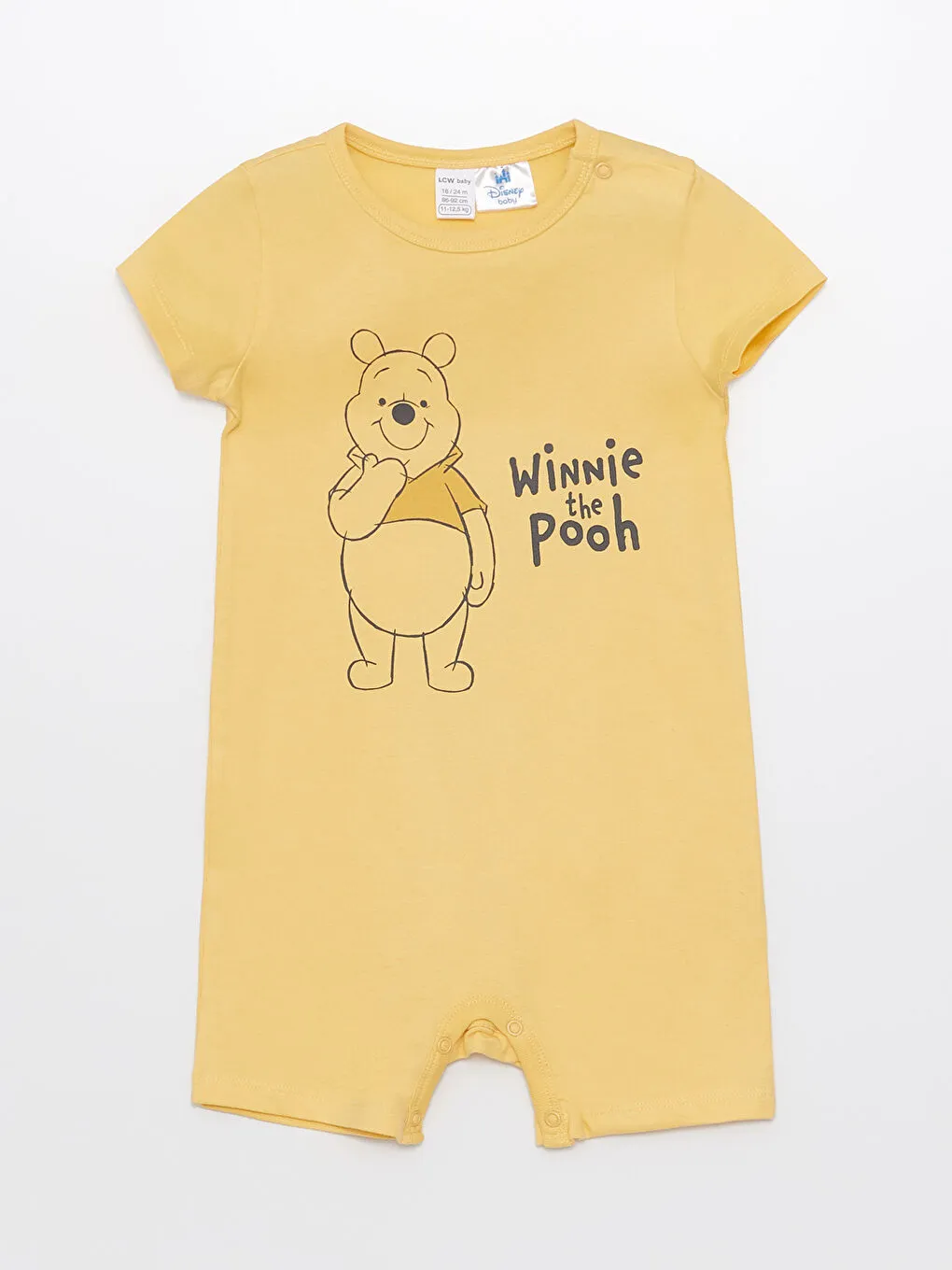 LCW baby Kombinezon Za Bebe Dečake Sa Okruglim Izrezom, Štampanim Motivom Winnie The Pooh, 2-pakovanje