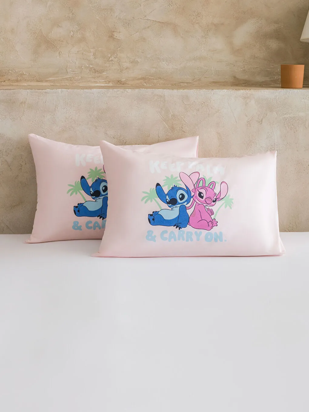 LCW HOME Set Jastučnica Sa Motivima Lilo & Stitch, 2 Komada, Dimenzije 50x70 Cm