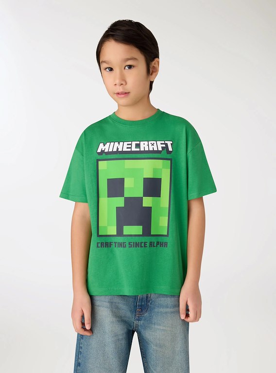 Majica sa printom Minecraft® - Zelena