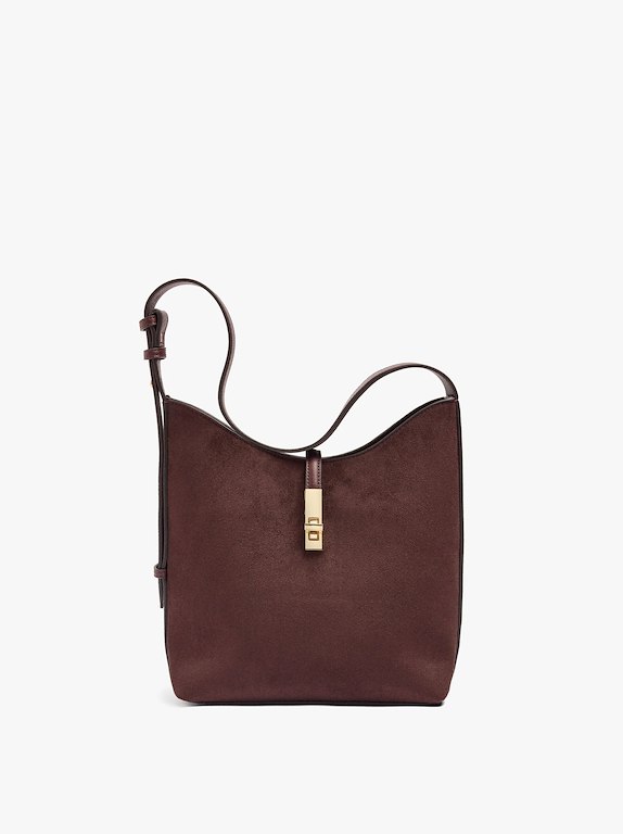 SHOULDER BAG WITH LEATHER-EFFECT