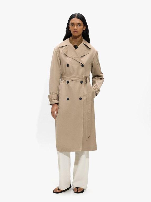 COTTON BLEND TRENCH COAT