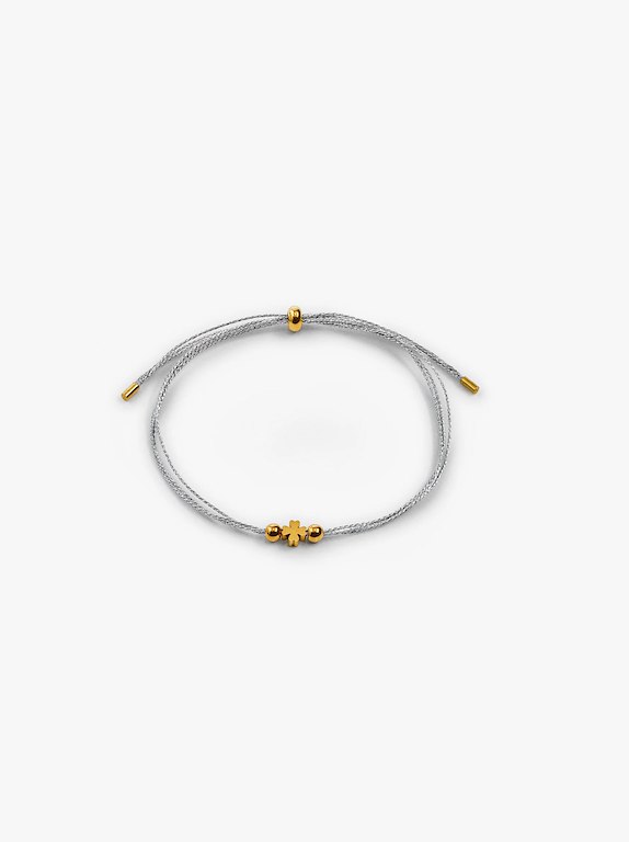 ADJUSTABLE BICOLOR CLOVER BRACELET - STAINLESS STEEL