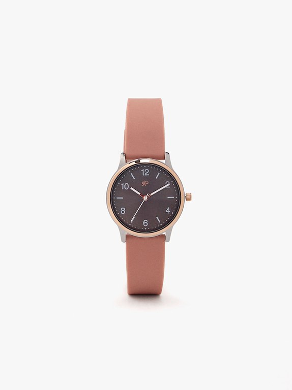WATCH WITH SILICONE STRAP