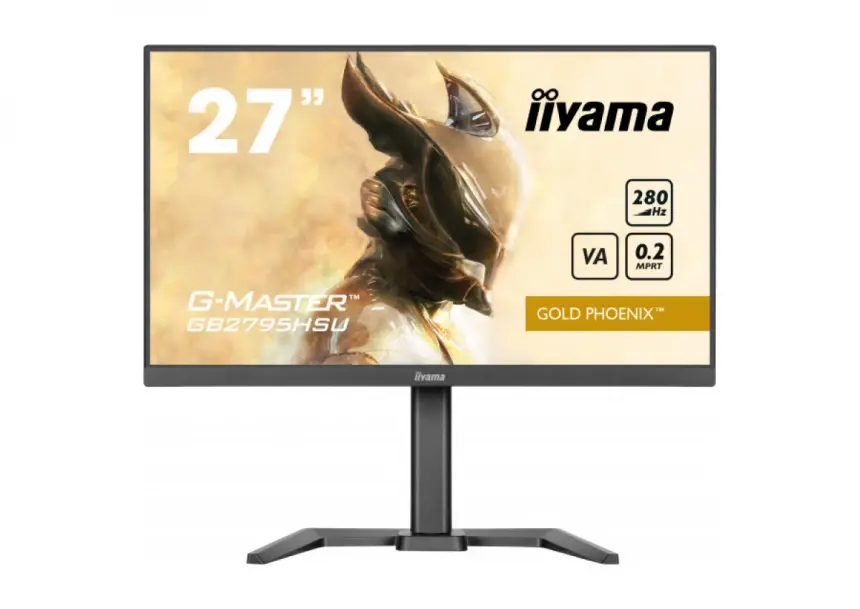 27inch Fast VA Gaming G-Master Gold Phoenix Free Sync Premium 1920x1080 at280Hz 300cd 4000:1 HDMI DP Speakers USB Black Tuner 15cm Height Stand