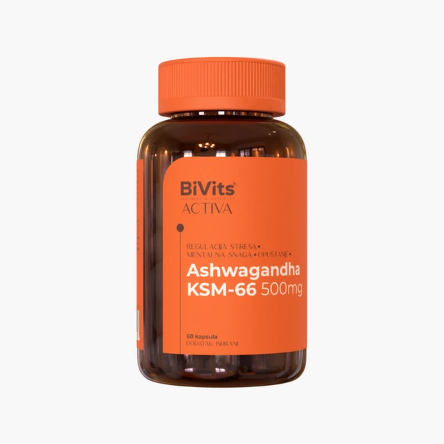 Bivits Ashwagandha KSM-66, 60 kapsula