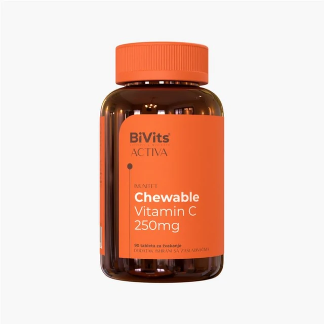 Bivits Vitamin C 250 mg chewable, 90 tableta