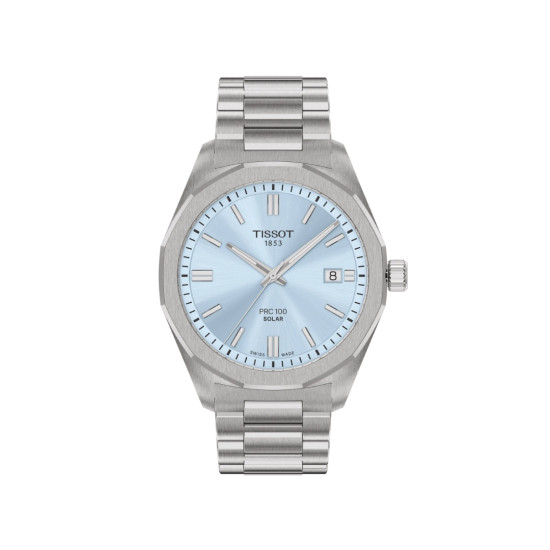 TISSOT T1514221135100 PRC 100 Solar 39mm Light Blue dial 10ATM