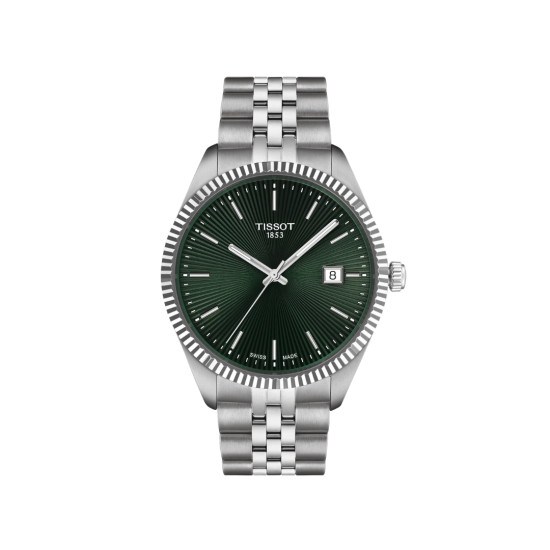 TISSOT T1564101109100 Ballade 40mm Guilloché Dark Green dial 10ATM