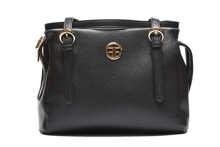 T012608BLK – Crna elegantna tote torba sa rajsferšlusom