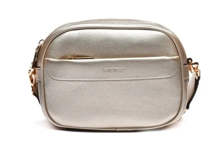 T012623GLD - Zlatna svakodnevna crossbody torba sa praktičnim džepovima