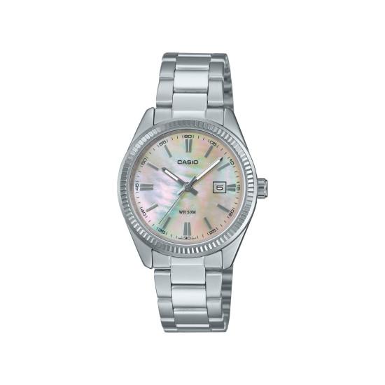 Casio LTP-1302DS-4A ženski sat Mother of Pearl Dial Heritage Fluted Bezel