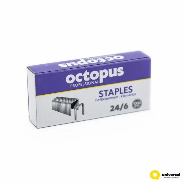 Klamarice za heftalice 24/6 Octopus Professional Uni Line UNL-1612