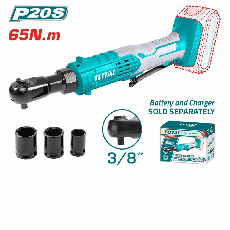 Akumulatorska račna 3/8" 65Nm TOTAL TDRLI2060151 solo