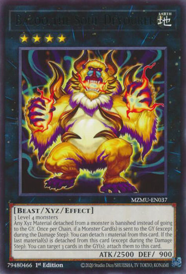 Bazoo the Soul-Devourer - MZMU-EN037 - Rare 1st Edition