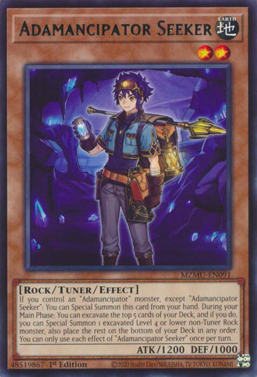 Adamancipator Seeker - MZMU-EN091 - Rare 1st Edition