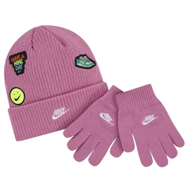 NIKE HADAD KAPA NAN NIKE PATCH PEAK BEANIE SET ZA DEVOJČICE