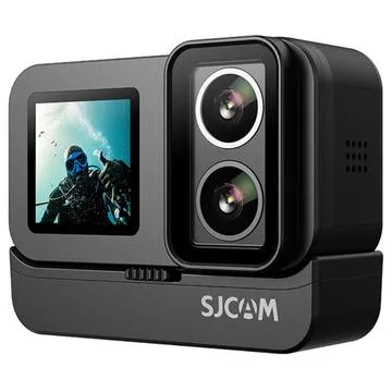 SJCAM SJ20 DUAL LENS WATERPROOF SPORTS ACTION CAMERA - 4K 30FPS - BLACK