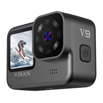 VIRAN V9 4K 60FPS DUAL SCREEN ACTION CAMERA - BLACK