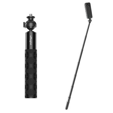 AMAGISN SPORTS CAMERA SELFIE STICK WITH BALL HEAD & 1/4" SCREW FOR DJI, GOPRO, INSTA360 - 70CM