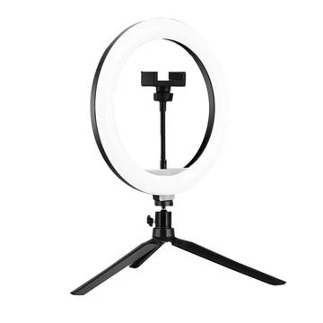 A26 DESKTOP 10" LED SELFIE RING LIGHT TRIPOD STAND PHONE CLIP MOUNT VLOGGING VIDEO LIGHT LIVE BROADCAST KIT