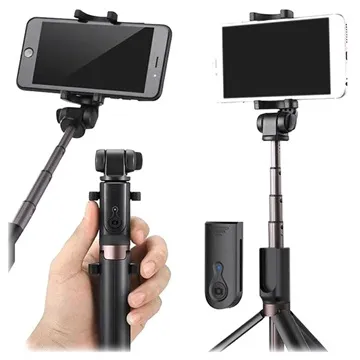 UNIVERZALNI 3-IN-1 BLUETOOTH SELFIE ŠTAP & TRIPOD STATIV - CRNI