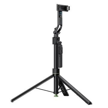 ACEFAST E41 TELESCOPIC SELFIE STICK WITH AUTOMATIC TRIPOD AND AI FACE TRACKING - BLACK